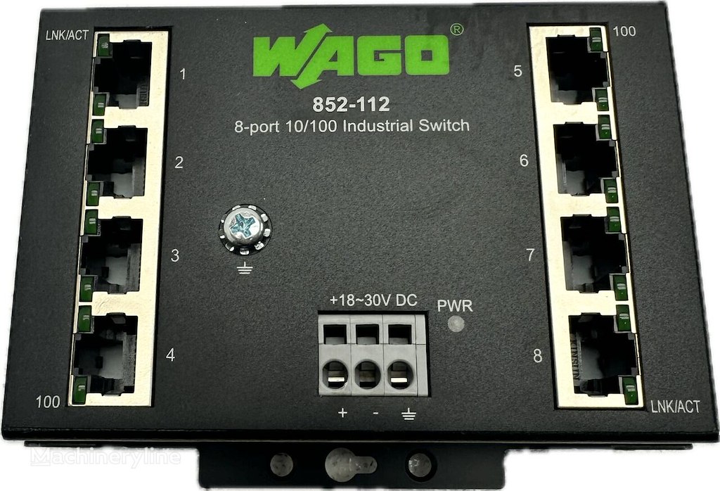 Industrial-ECO-Switch Wago 8 Ports 100Base-TX 852-112 za industrijske opreme