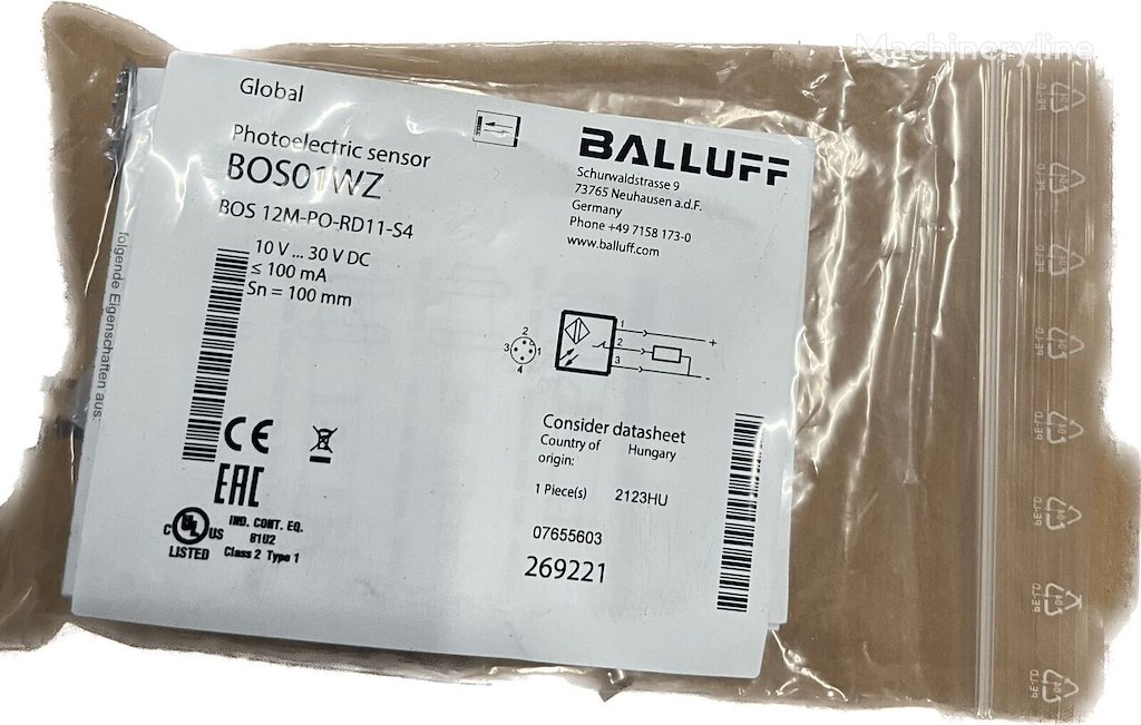 Balluff BOS 12M-PO-RD11-S4 Lichttaster senzor za industrijske opreme