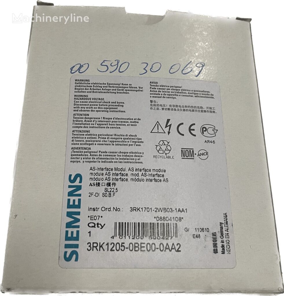 Modul Siemens ASIsafe 3RK1205-0BE00-0AA2 za industrijske opreme