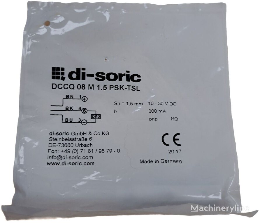 Di-soric DCCQ 08 M 1.5 PSK-TSL Induktiver Näherungssensor senzor za industrijske opreme