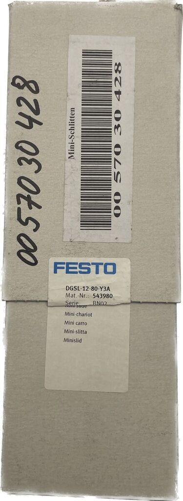 Mini-Schlitten Festo DGSL-12-80-Y3A za industrijske opreme