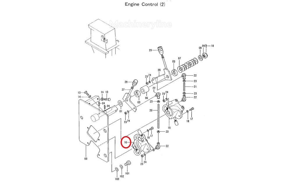 SENSOR Hitachi 4270990 za Hitachi EX1800 EX3500 EX1800-3 EX5500 EX5500-5 bagera