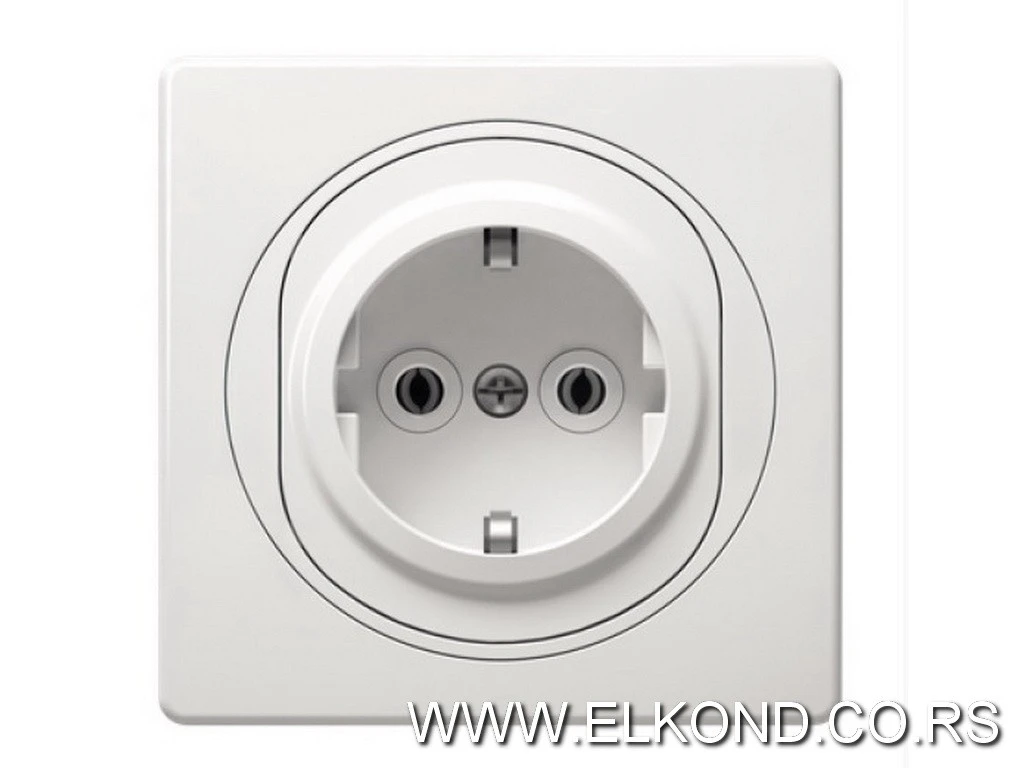 PRIKLJUČAK 2 POL PORCELAN EON E600.00 BELA