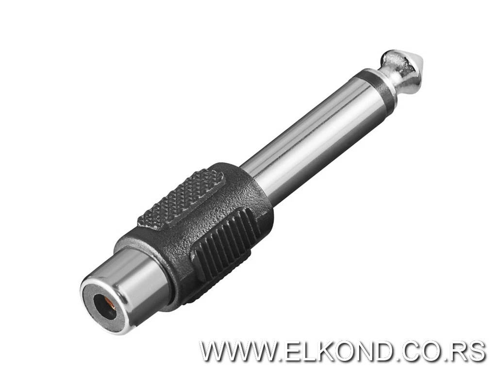 ADAPTER ČINČ UTIČNICA-6.3mm MONO UTIKAČ