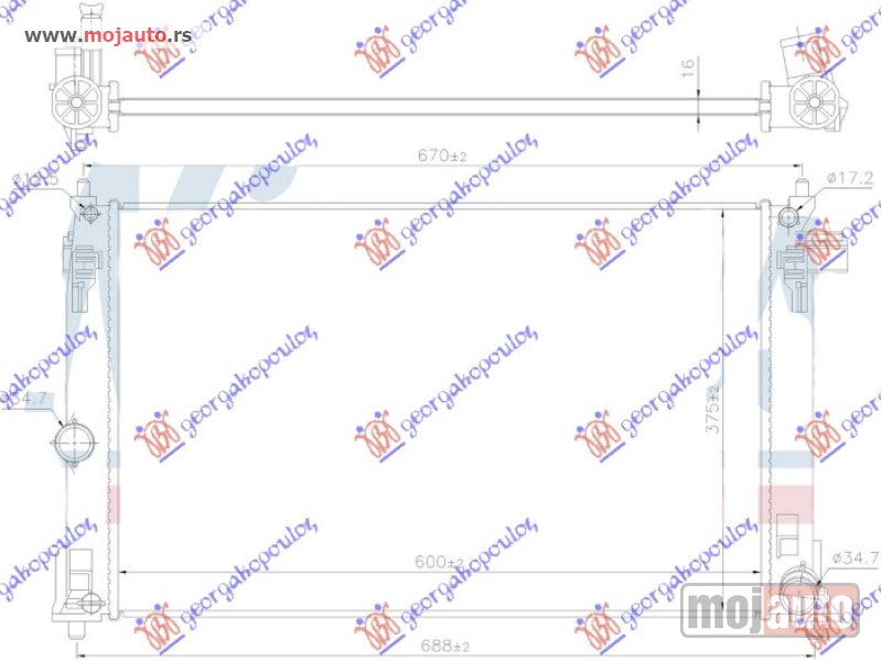 Hladnjak vode motora
