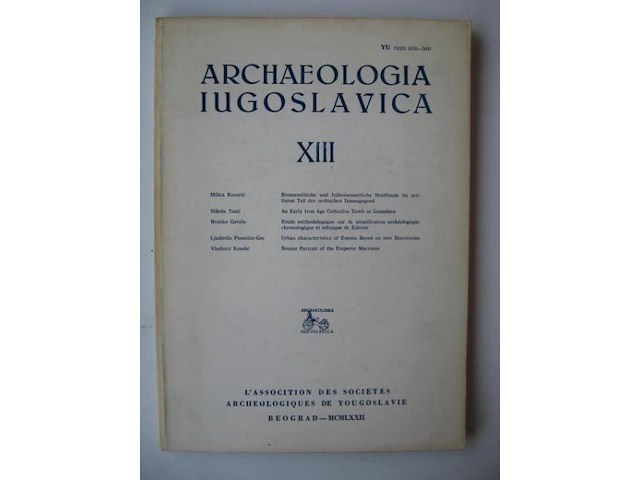 ar - ARCHEOLOGIA YUGOSLAVICA XIII