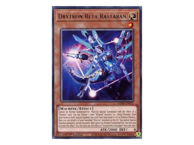 Yu-Gi-Oh! Drytron Beta Rastaban - GEIM-EN025