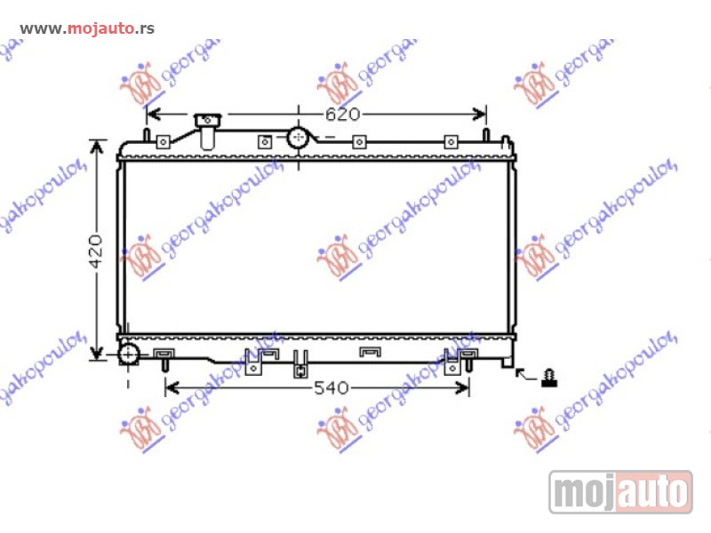Hladnjak vode motora