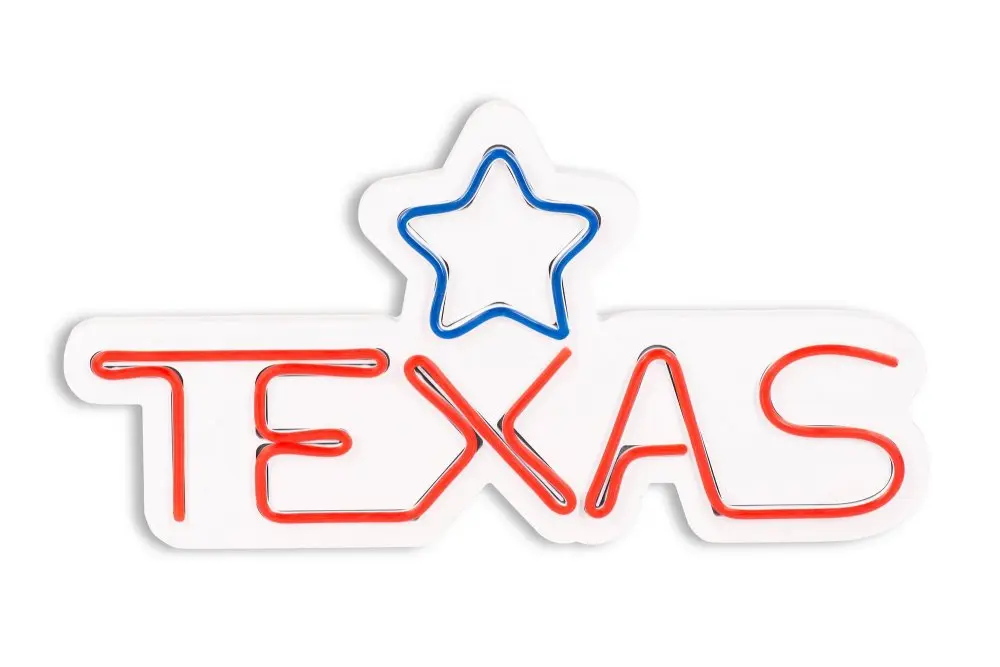 Wallxpert Texas Lone Star Dekorativna rasveta, Plava