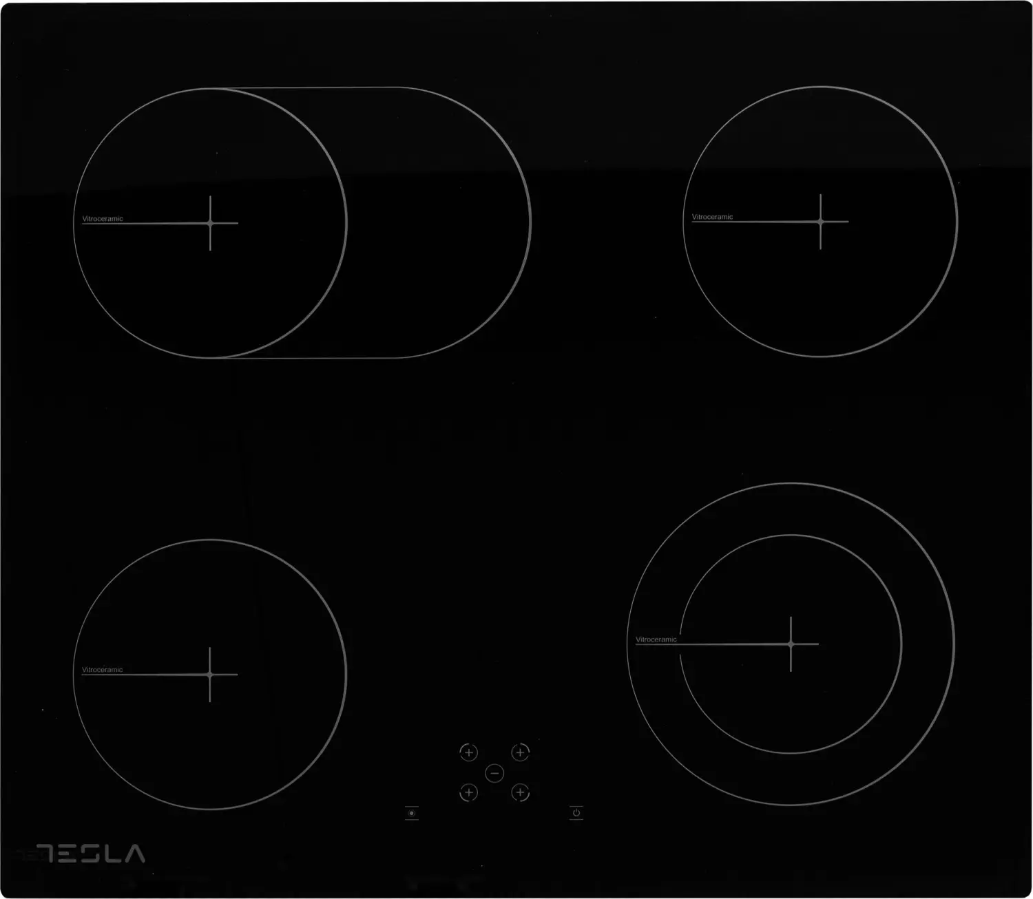 TESLA Ugradna ploča HV6420SB staklokeramička/4 zone/60 cm/crna