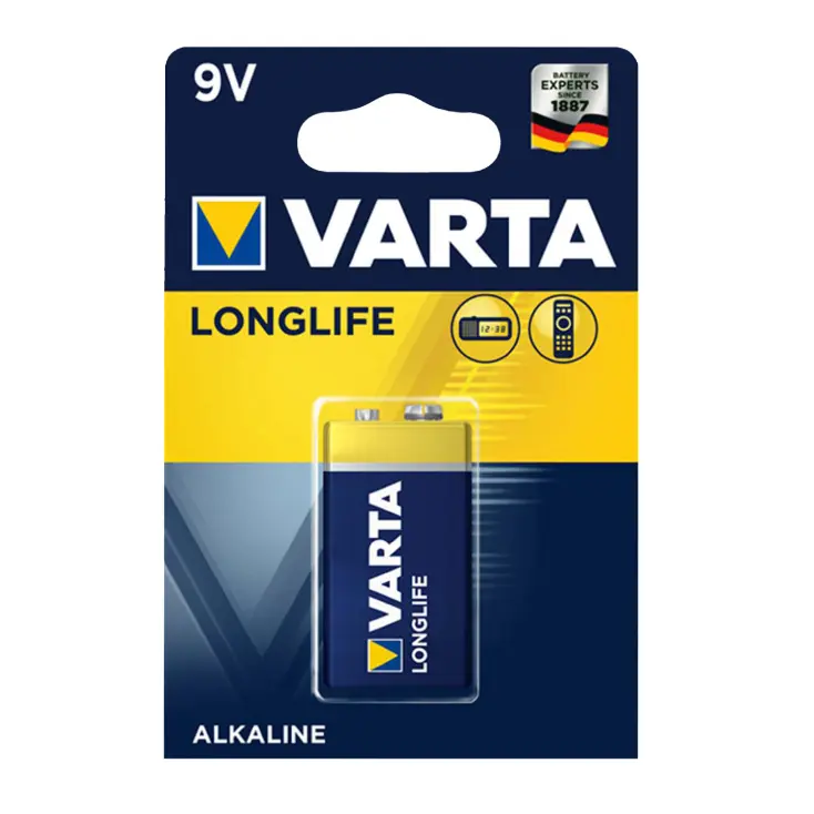 Varta Longlife alkalna baterija, 9V