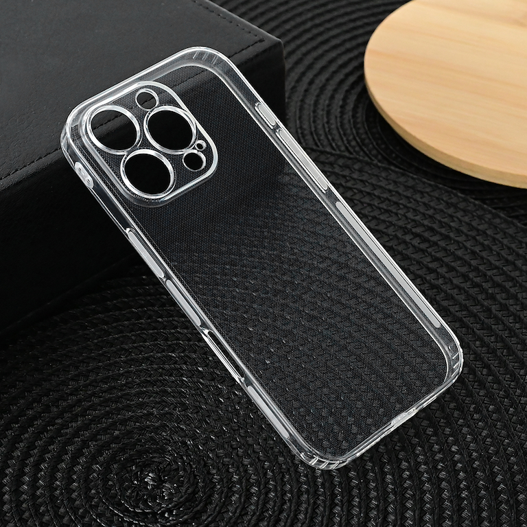 Zastitna silikonska maska (futrola) Ultra Thin with pluggy - iPhone 16 Pro Transparent