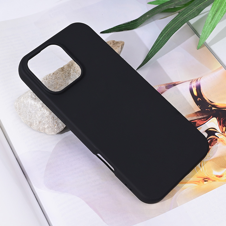 Zastitna maska (futrola) Teracell Soft Velvet - iPhone 16 Pro Max 6.9 crna