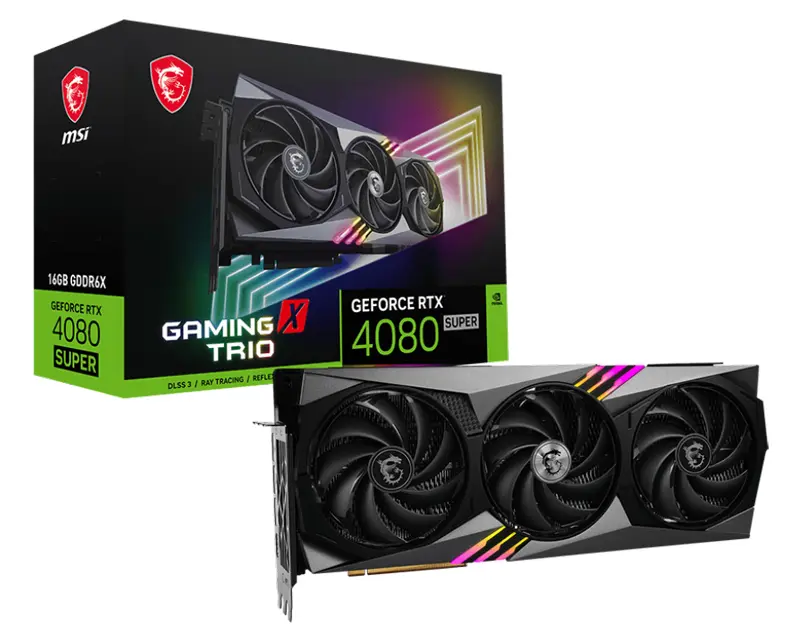 MSI nVidia GeForce RTX 4080 SUPER 16GB 256bit RTX 4080 SUPER 16G GAMING X TRIO grafička karta