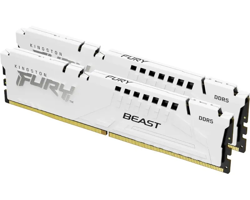 KINGSTON DIMM DDR5 32GB (2x16GB kit) 6800MT/s KF568C34BWEK2-32 FURY Beast White EXPO