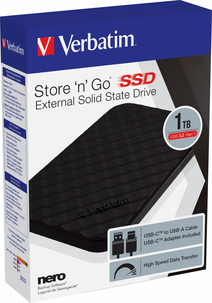 Verbatim Portabl ext. SSD 1TB (53230)