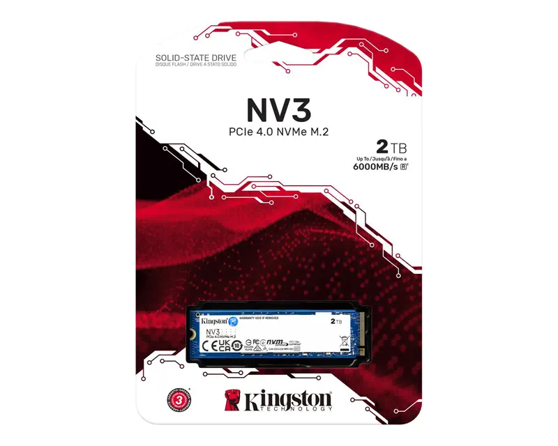 KINGSTON 2TB M.2 2280 NVMe SNV3S/2000G series NV3 SSD