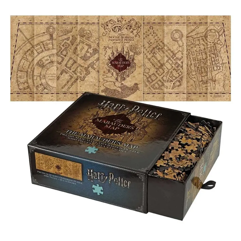 NOBLE COLLECTION Slagalica od 1000 komada sa mapom Harry Potter Gifts Marauders Jigsaw