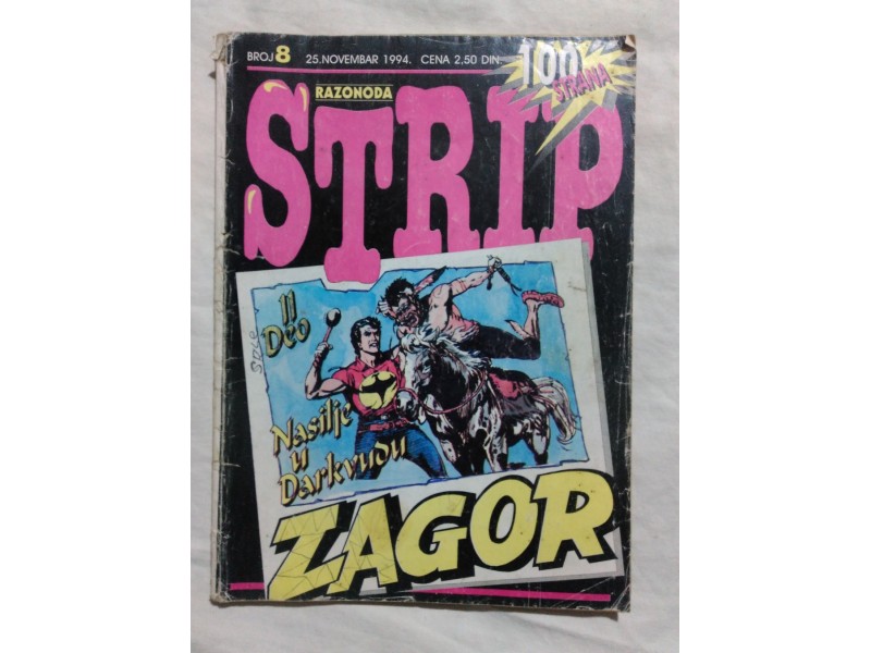 Strip Razonoda broj 8, Zagor Nasilje u Darkvudu 2