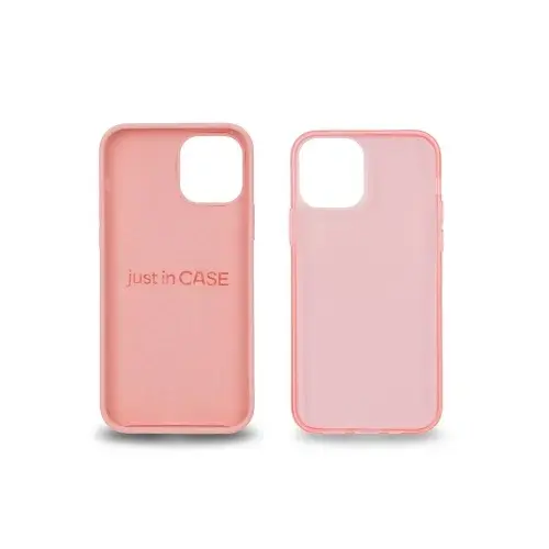 JUST IN CASE Set dve maske za telefon iPhone 12 Extra case MIX PLUS roze i svetloroze