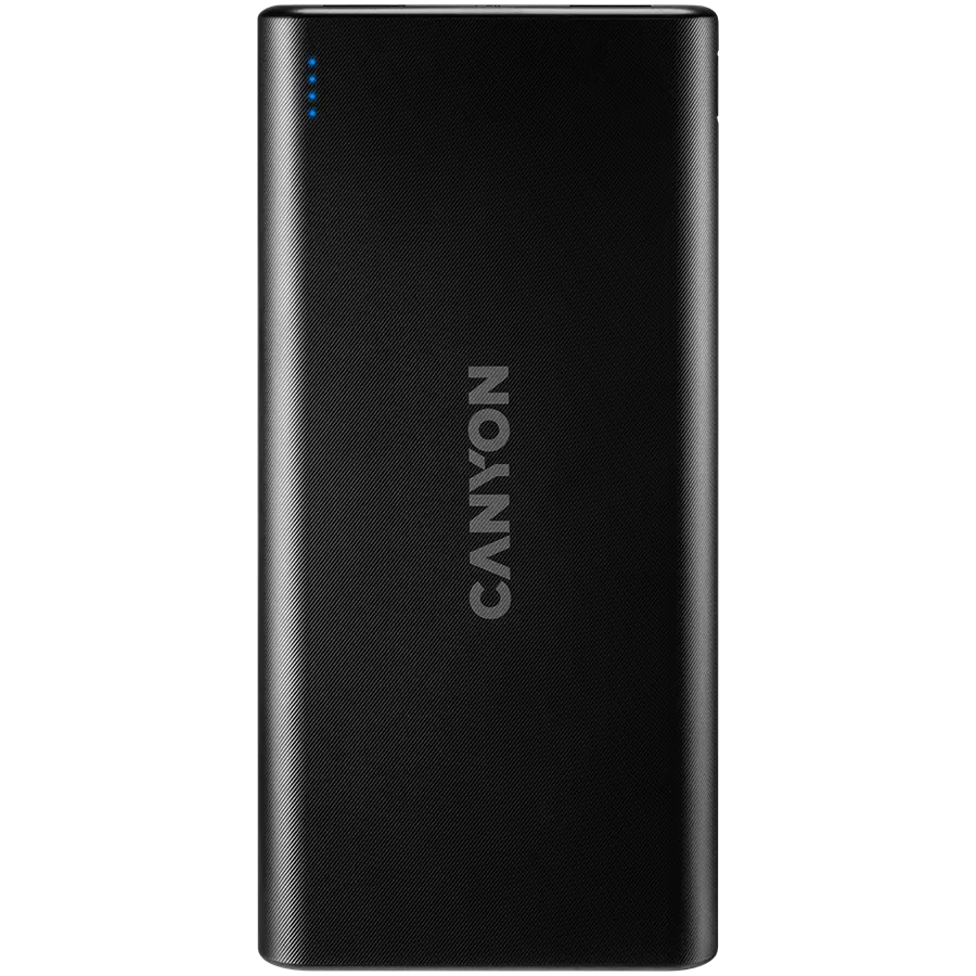 CANYON PB-106 Eksterna Baterija, 0.3m, 10000 mAh, Crna