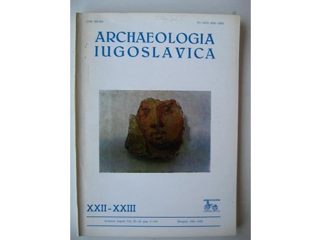 ar - ARCHEOLOGIA YUGOSLAVICA  XXII-XXIII