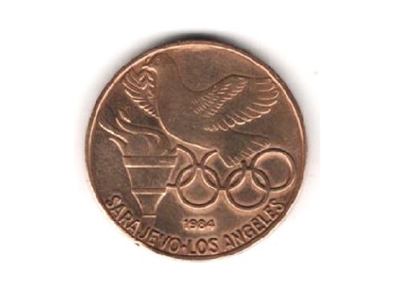 ** OLIMPIJSKI MEDALJON - SARAJEVO-LOS ANĐELES 1984. **