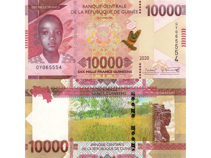 GUINEA 10.000 Francs 2020 UNC