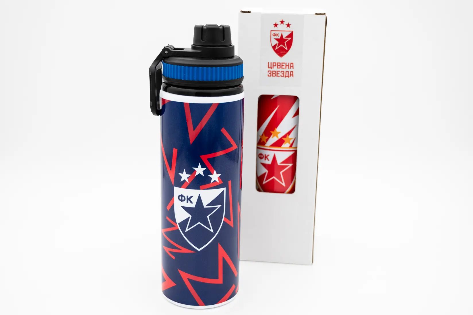 Nine Sport Flašica za vodu FK Crvena Zvezda, 750ml, Plava