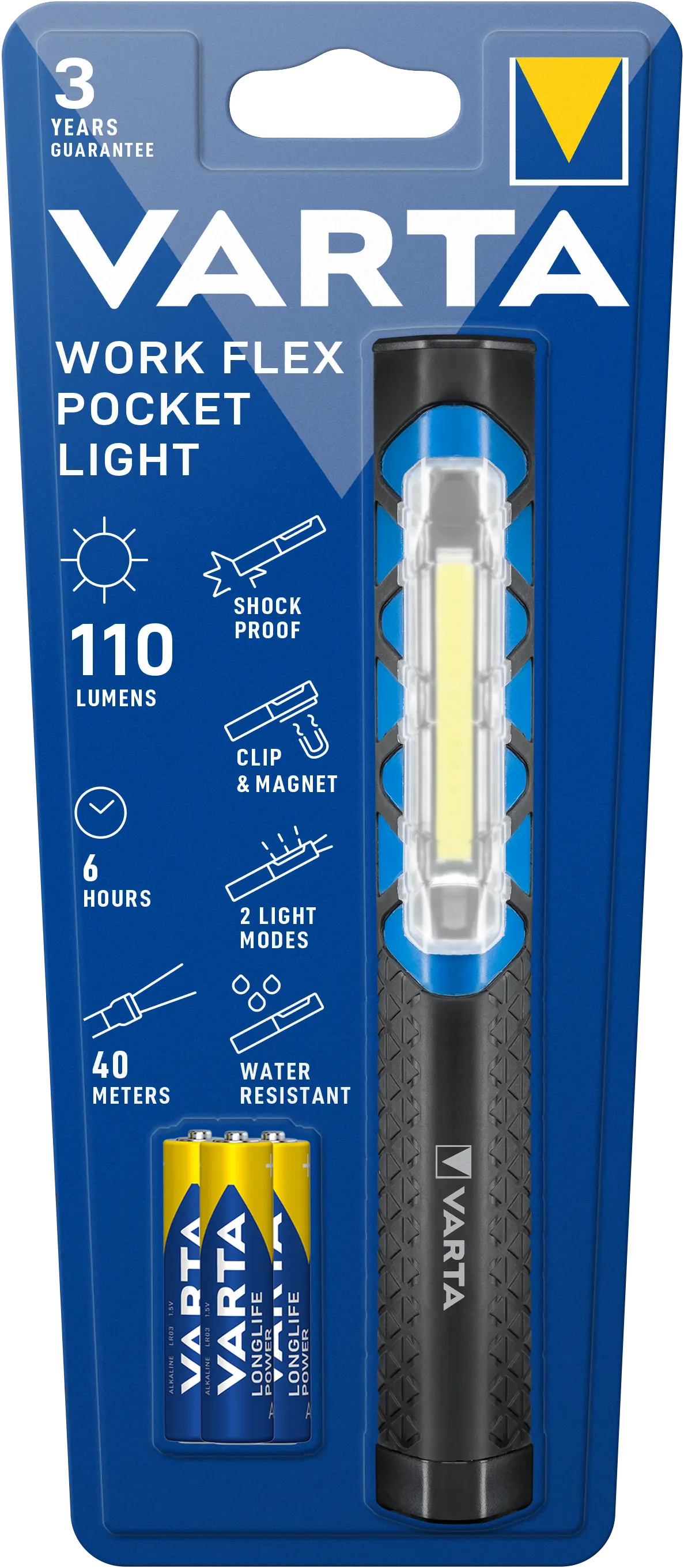 Varta Baterijska lampa WORK FLEX POCKET LIGHT