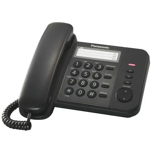 PANASONIC KX-TS520FXB Fiksni telefon, Crni