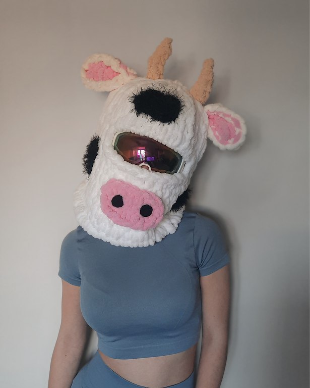 Cow Ski kapa Navlaka za kacigu Ski balaclava