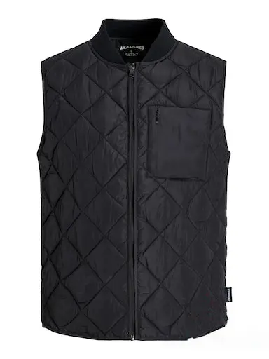 JACK & JONES Muški prsluk 12249375 crni