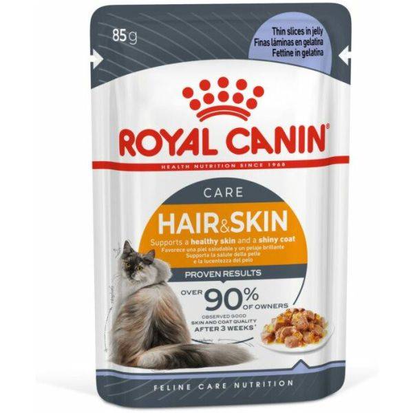 Royal Canin Hair&Skin cat žele, 85g