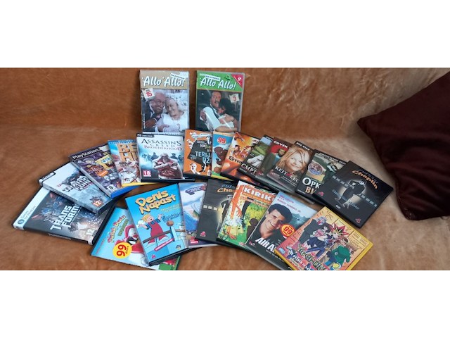 DVD-ovi sa  raznim filmovima 22 komada