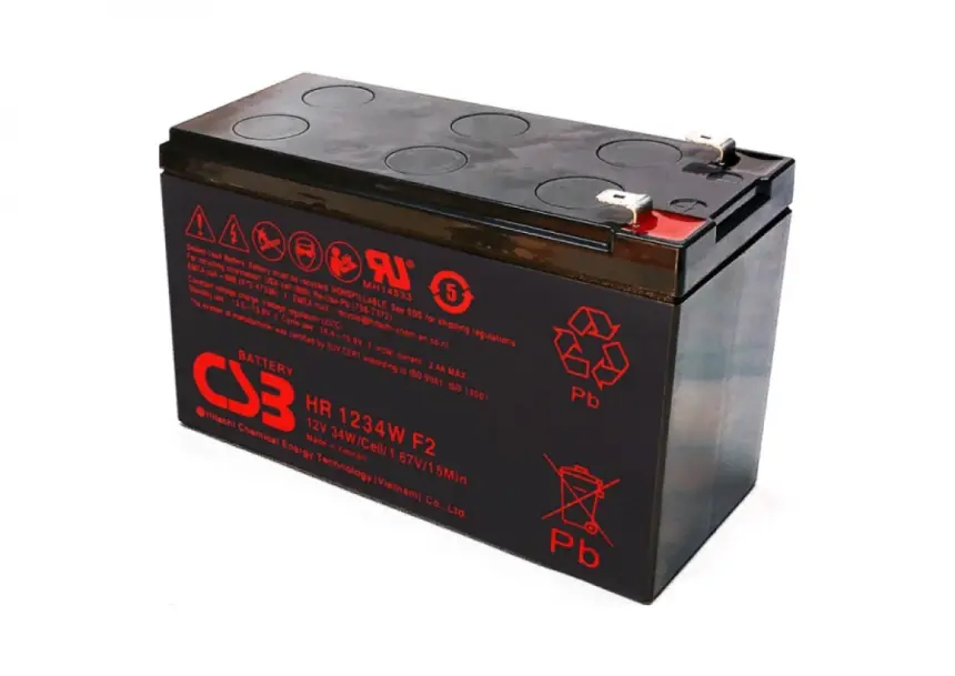 CSB 12V-9Ah, HR1234W Olovna VRLA baterija, 152&#215;65&#215;99, 2.5KG, BLACK