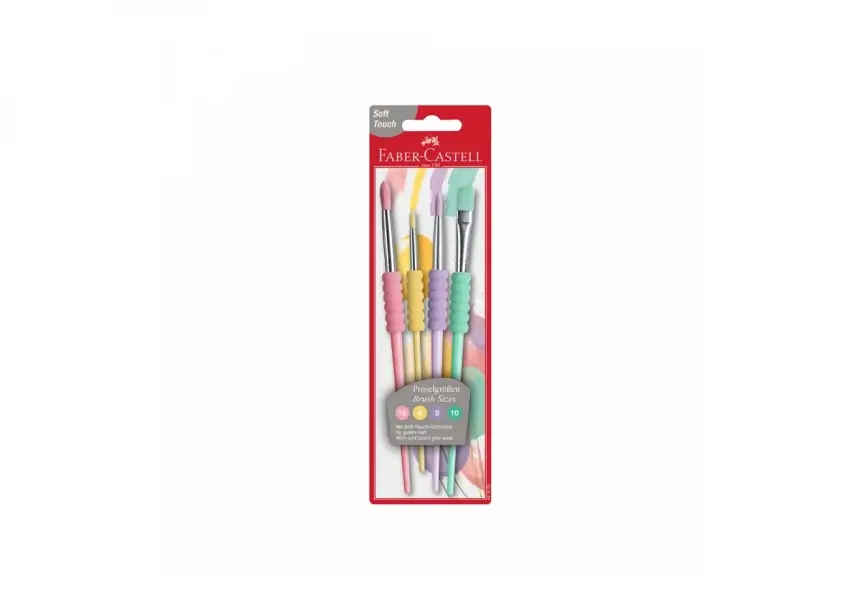 Četkica Faber Castell soft grip set 1/4 pastel 481620