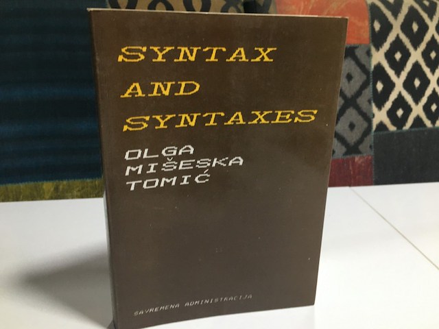 Syntax and syntaxes  Olga Mišeska Tomić