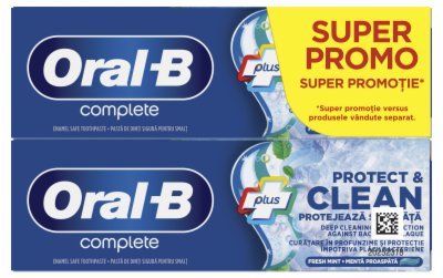 PASTA ZA ZUBE COMPLETE PROT&CLEAN ORAL-B 2X75ML
PASTA ZA ZUBE COMPLETE PROT&CLEAN ORAL-B 2X75ML