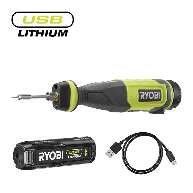 Kompaktna bežična lemilica USB Lithium™ 4V (2,0 Ah) – RYOBI RSI4-120G