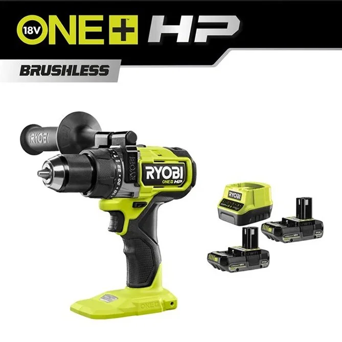 Aku. udarna bušilica bez četkica 125mm (set), 18V ONE+™ HP – RYOBI RPD18X-220S