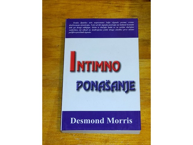 DESMOND MORRIS - INTIMNO PONAŠANJE