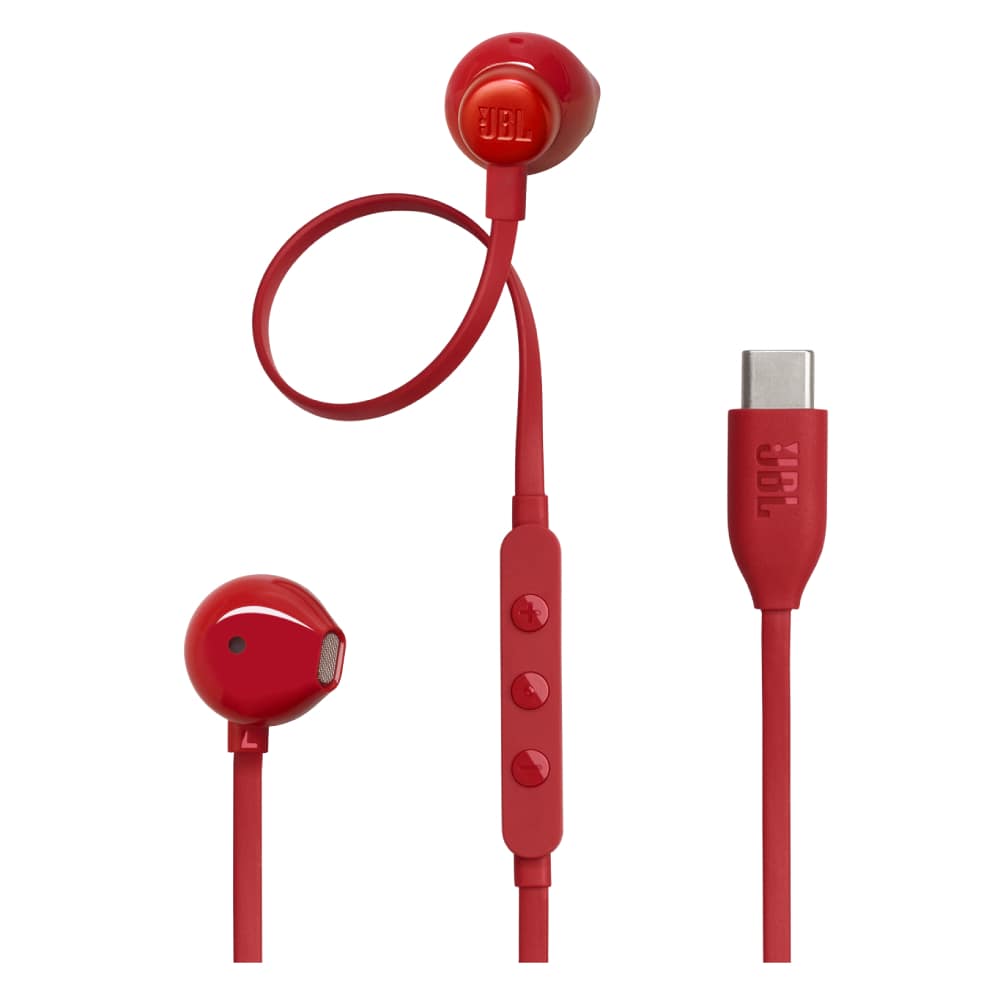 JBL Tune 305C USB-C Red Bubice