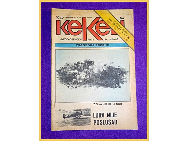 KEKEC jugoslovenski list za mlade br. 1042 ✰✰✰