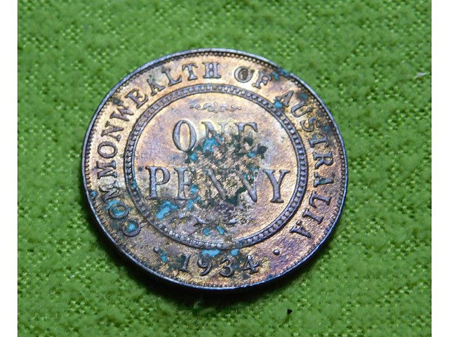 One penny 1934