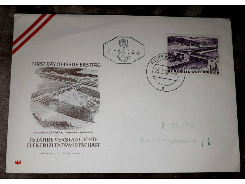 Austrija 1962 FDC