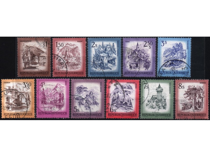kt643 1973-83 Austrija MiLepa Austrija(-o-)Lot11x