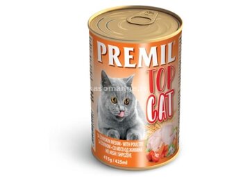 Premil Top Cat konzerva za mačke - Živina 415g