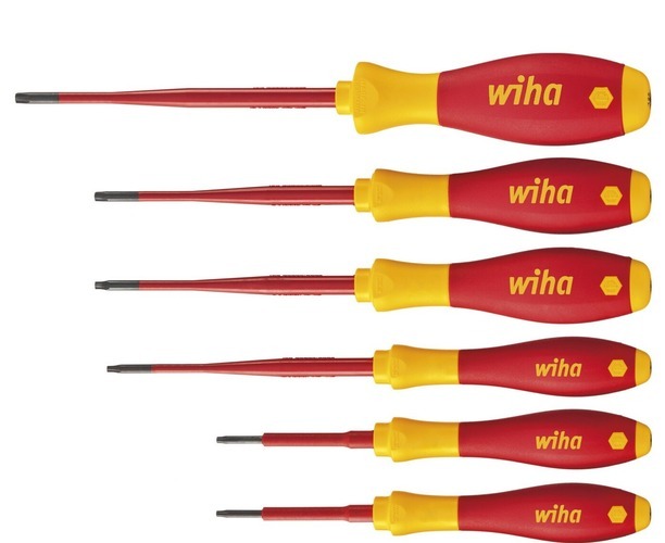 Wiha 36558 Set odvijača SoftFinish® električarski slimFix Torx® 6 delova