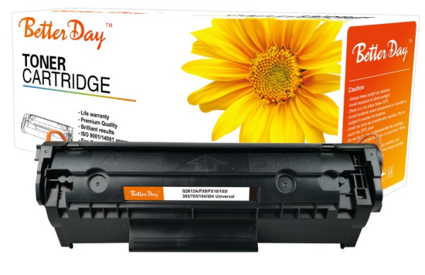 Toner BetterDay Q2612A/FX10 zam. kaseta za HP 2k